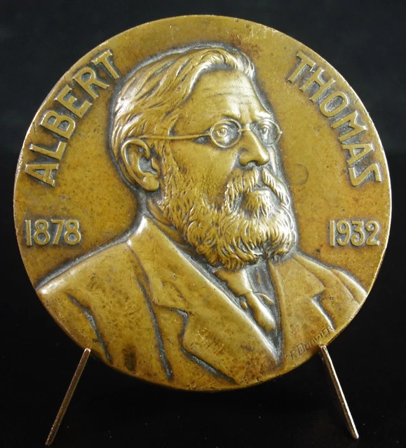 MÉDAILLE ALBERT THOMAS politique 14-18 Artillerie + équipement ...