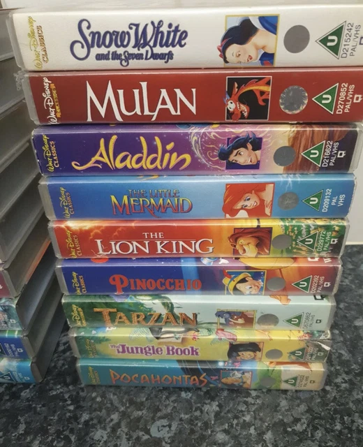 WALT DISNEY CLASSICS vhs Bundle 9 Kids Cassettes Pinocchio Tarzan The ...