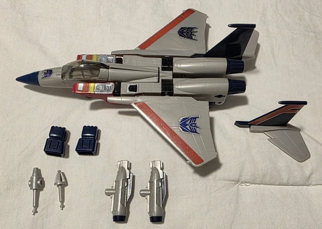 TRANSFORMERS ORIGINAL G1 1984 Decepticon Jet Starscream Near Complete ...