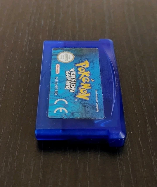 JEU POKÉMON VERSION Saphir GBA Nintendo Game Boy Advance FR Cartouche ...