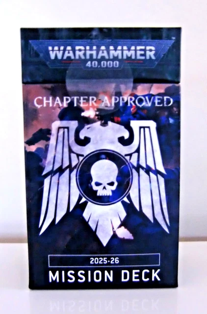 WARHAMMER 40,000 CHAPTER Approved Mission Deck 2025-26 New & Sealed £31 ...