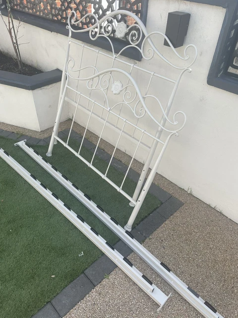 LAURA ASHLEY VICTORIAN Lady frame cream single slattered bed. £10.00 ...