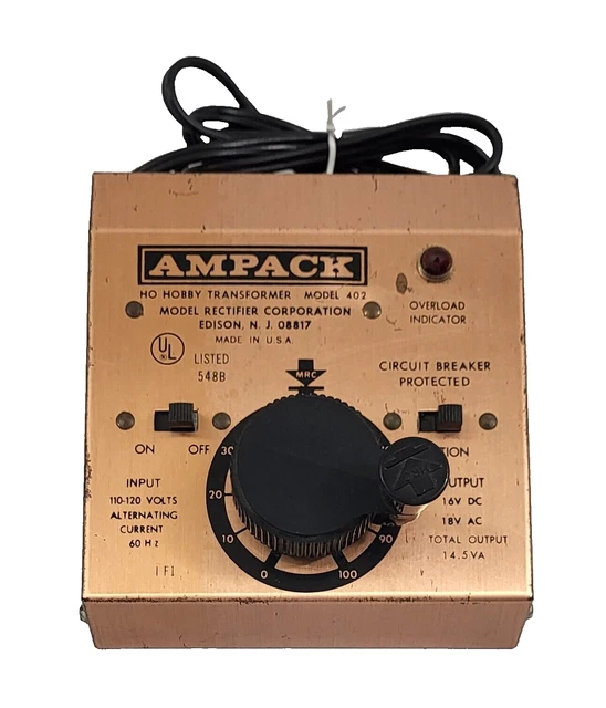 AMPACK HO HOBBY Train Transformer Model 402 $28.70 - PicClick