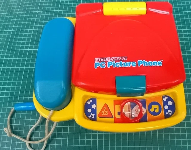 VINTAGE 90S VTECH Little Smart PC Picture Phone Electronic- LCD ...