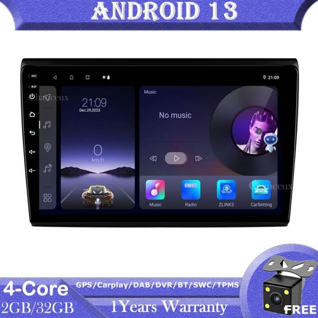 9&ANDROID 13 HEAD Unit Radio Carplay DAB GPS SATNavi BT for Fiat Bravo ...