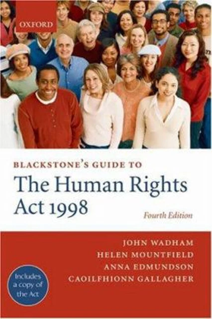 BLACKSTONE'S GUIDE TO the Human Rights Act 1998 EUR 5,05 - PicClick FR