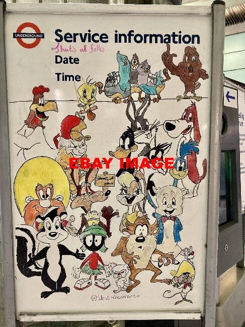 PHOTO LONDON Underground Looney Tunes At Southwark Station £1.65 ...