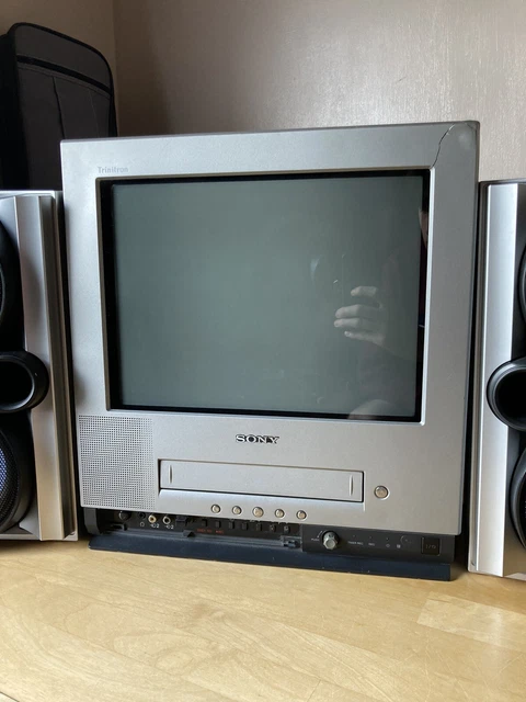 SONY TRINITRON KV-14FV1U CRT TV VHS Player 14" RETRO GAMING £89.99 ...
