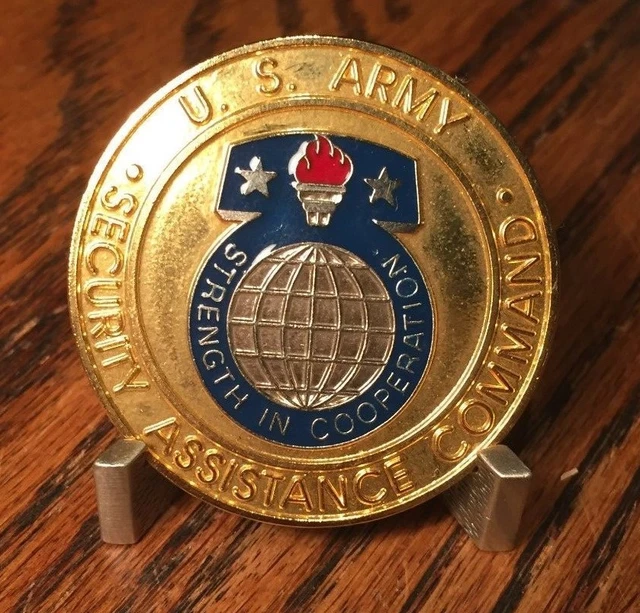 US ARMY SECURITY Assistance Command Challenge Coin EUR 26,95 - PicClick DE
