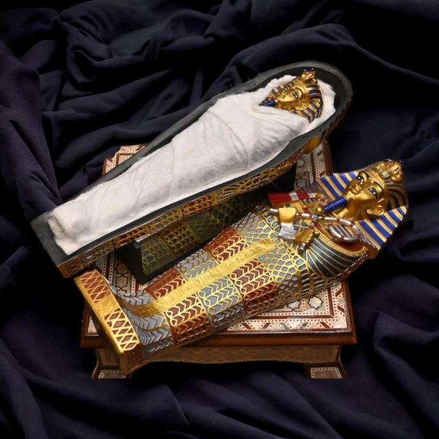 SARCOPHAGUS OF KING Tutankhamun Egyptian Mummy an Ancient Egyptian ...