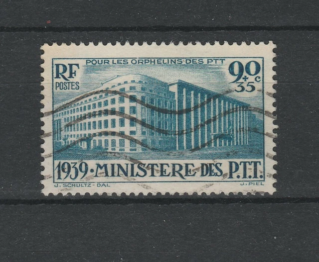 TIMBRE FRANCE MINISTÈRE oeuvre des PTT de 1939 num: 424 oblitéré EUR 5,00 - PicClick FR