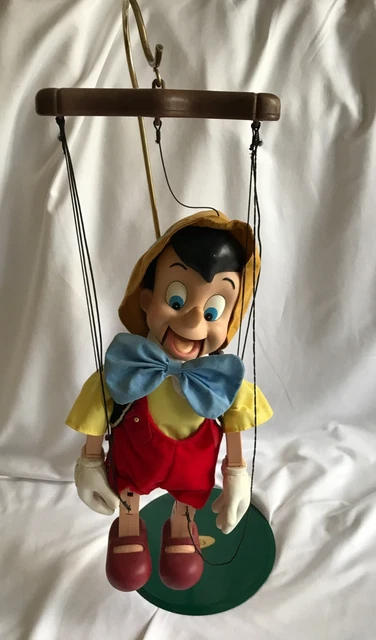 WALT DISNEY CHRISTMAS Pinocchio Singing Animated Puppet Marionette -SEE ...