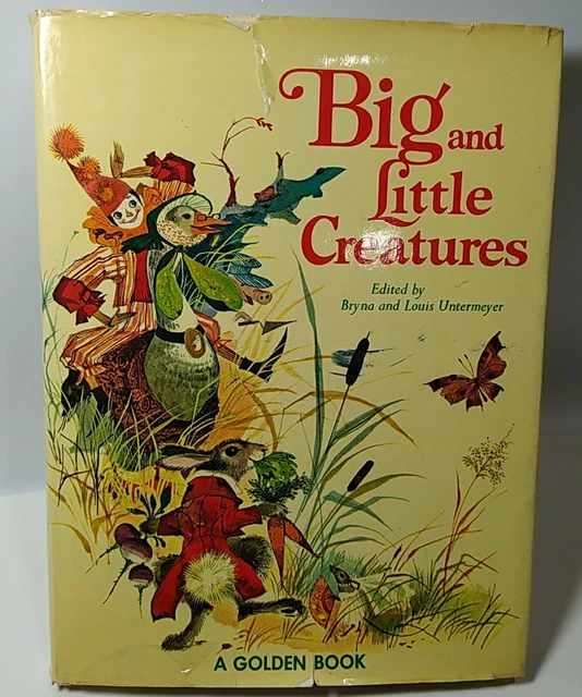 VINTAGE CHILDREN'S BOOK Big and Little Creatures Golden Book by ...