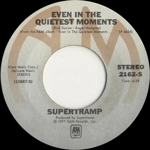 SUPERTRAMP GOODBYE STRANGER Vinyl Single 7inch A&M Records EUR 9,02 ...