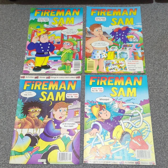 1990S REDAN COMICS Fireman Sam Comic Books Bundle No82 - No85 Robert ...