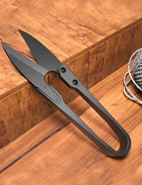 1X METAL BODY Black Thread Snipping Scissors Yarn Sewing Cutters ...