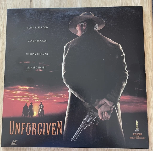 UNFORGIVEN LASERDISC CLINT EASTWOOD GENE HACKMAN MORGAN FREEMAN 1992 £5 ...