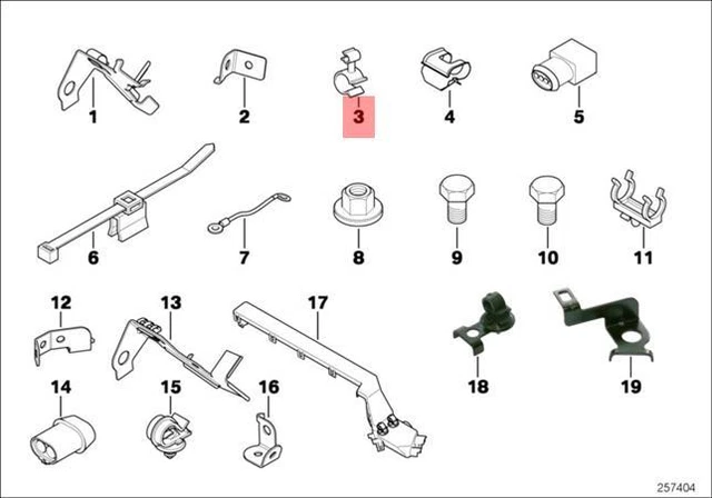GENUINE BMW E23 E24 E28 E30 E34 Radiator Cooling Hose Clamp OEM ...