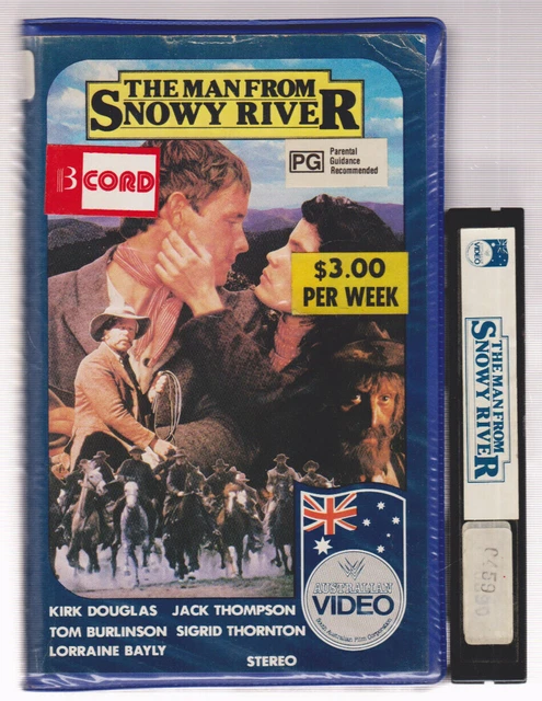 RARE BETA VIDEO Tape THE MAN FROM SNOWY RIVER Clamshell Ex-Rental ...