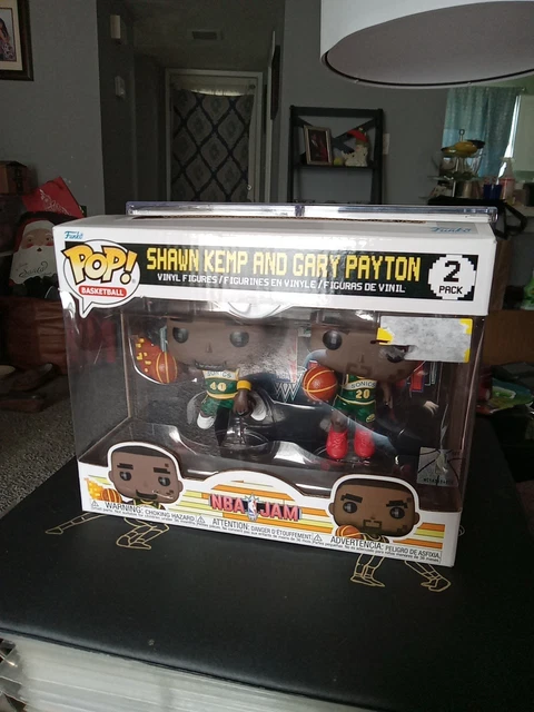 FUNKO POP NBA Jam Shawn Kemp and Gary Payton Seattle Supersonics Figure ...