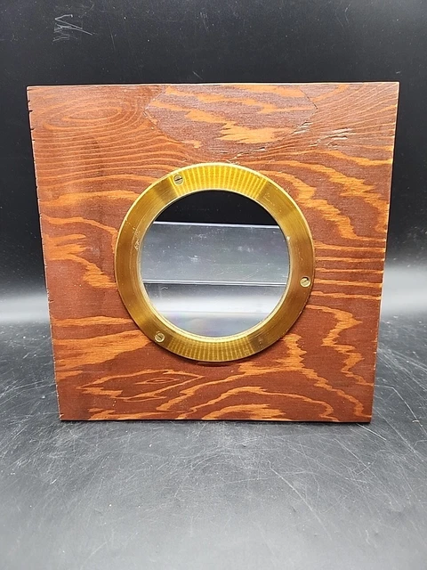 ANTIQUE BRASS Camera Lens Threaded FLANGE 100mm On Board £65.54 ...