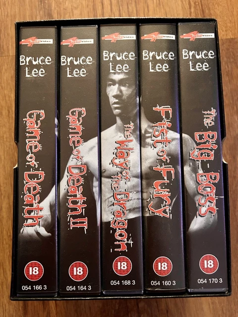 BRUCE LEE VHS Movie Collection Game Of Death, The Way Of The Dragon ...
