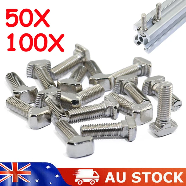 M5 M6 M8 T-Slot Drop In Stud Sliding T Screw Bolt Hammer Head Bolts ...
