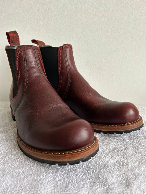 RED WING 2917 Chelsea Rancher men's boots Briar Oil Slick UK 8 mint ...