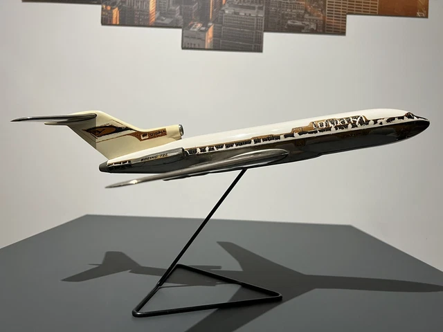BELPLAST-MILANO MODELLO AEREO BOEING 727 Lufthansa 🇩🇪 (42 Cm) 1965 ...