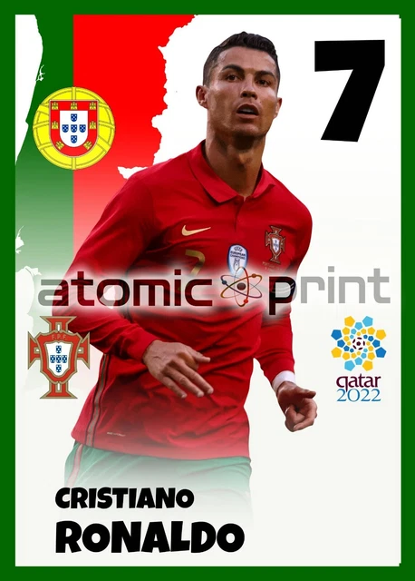 CRISTIANO RONALDO #7,PORTUGAL, Qatar 2022. Limited Edition. Custom Card ...