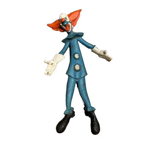 LAKESIDE FLEX 1960'S BENDY BENDABLE RUBBER BOZO THE CLOWN FIGURE 6 ...