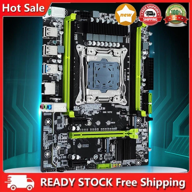 X99 DESKTOP MOTHERBOARD NVME M.2 Slot Motherboard Set 3 PIN LGA2011 PC ...
