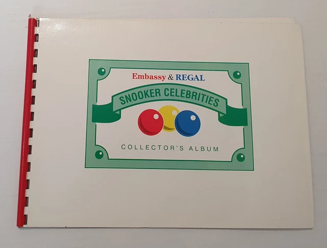 EMBASSY & REGAL Snooker Celebrities Cards & Collector's Album £4.99 ...