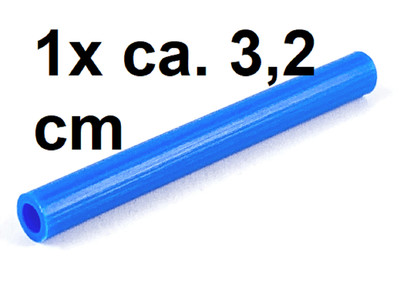LEGO TECHNIC 1X Blue Flex Pipe Hose Trousers Rigid 3mm D. 04 Length 3 ...