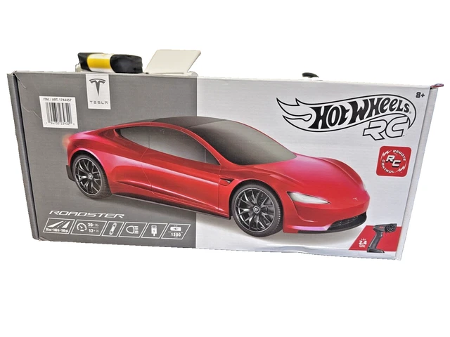 HOT WHEELS RC Tesla Roadster Remote Control Car- 1:10 Scale Red £69.99 ...