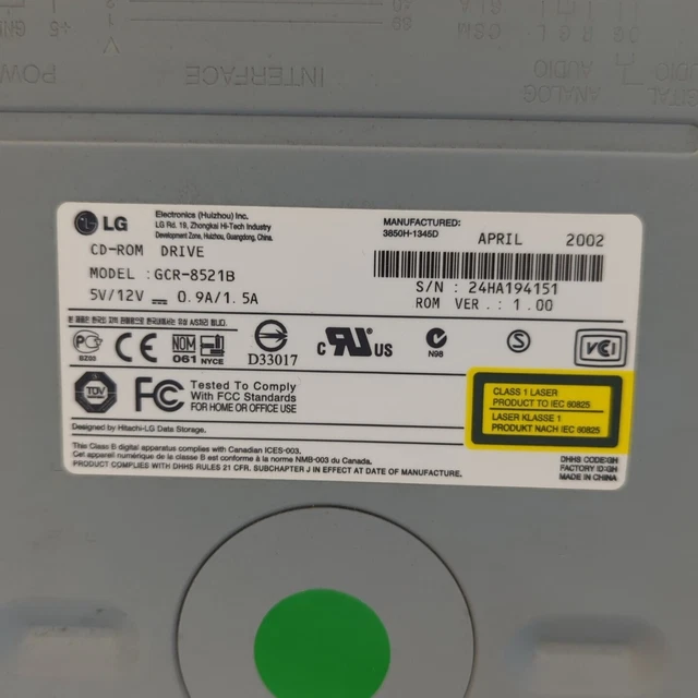 LG GCR-8521B BEIGE IDE PATA CD Optical Drive 5.25" Internal Desktop Drive £14.99 - PicClick UK