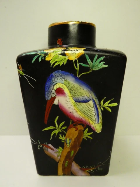 VINTAGE CETEM MALING Ware Pottery Vase Pot Hand Painted Floral ...