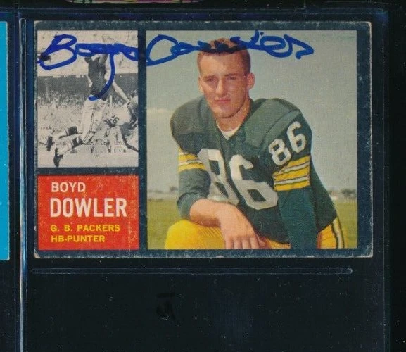 1962 TOPPS #71 Boyd Dowler Green Bay Packers autographe signé (FN70 ...