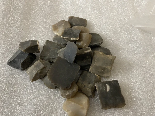 ORIGINAL 18TH CENTURY British and French Flintlock Musket Flint (5 ...