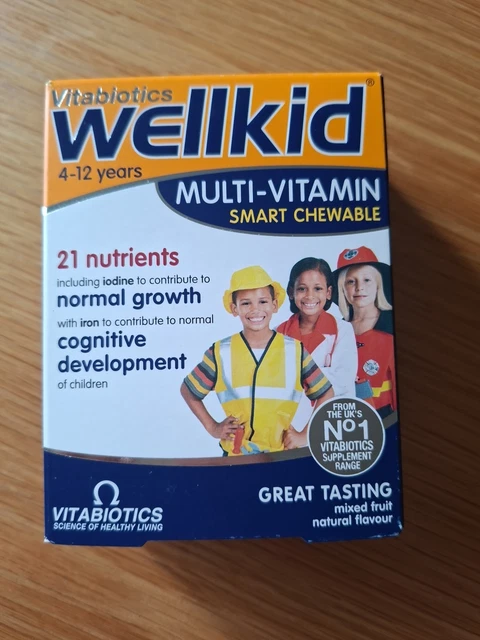 VITABIOTICS - WELLKID 4-12years - MULTI-VITAMIN SMART CHEWABLE - 30 ...