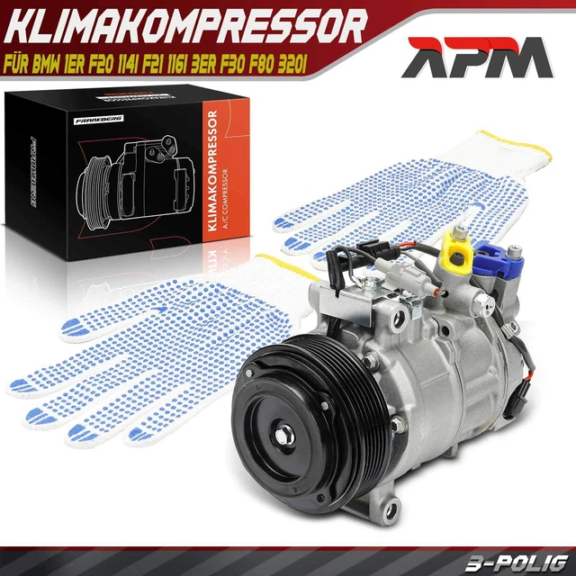 COMPRESSEUR D'AIR CLIMATISATION pour BMW 1er F20 114i F21 116i 3er F30 F80 320i EUR 196,63 ...