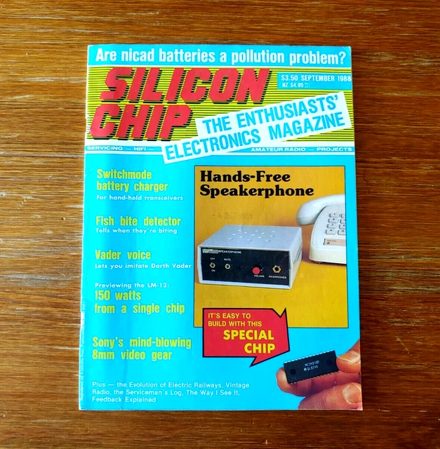 SILICON CHIP MAGAZINE September 1988 Vintage Australian Electronics ...