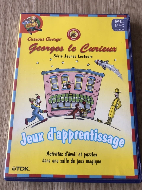 GEORGES LE CURIEUX Jeux D’apprentissage Curious George Pc Mac Cd Rom ...