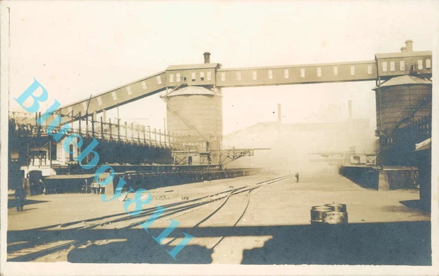 WW1 BRITISH COAL / Chemical Factory Unidentified Conveyer & Railway ...