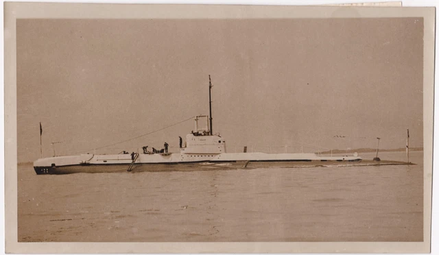 WW2 ORIGINAL PRESS Photo Royal Navy Submarine HMS Shark (54S) Sunk 1940 ...