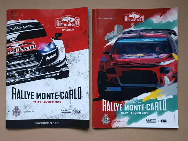 PROGRAMME OFFICIEL DU 87 - 88Eme Rallye Monte Carlo 2019 / 2020 EUR 20 ...