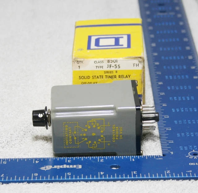 SQUARE D SOLID State Timer Relay Class: 8501, Type: JF-5s, Series B $67 ...