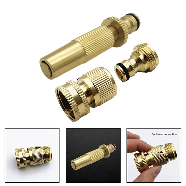 ENSEMBLE DE BUSES de tuyaux de jardin en laiton motifs de pulvérisation réglab EUR 24,13 ...