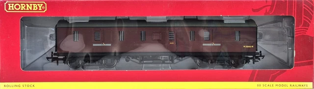 HORNBY R4237A STANIER (Ex LMS) Full Brake Coach/Parcels Van BR Maroon ...