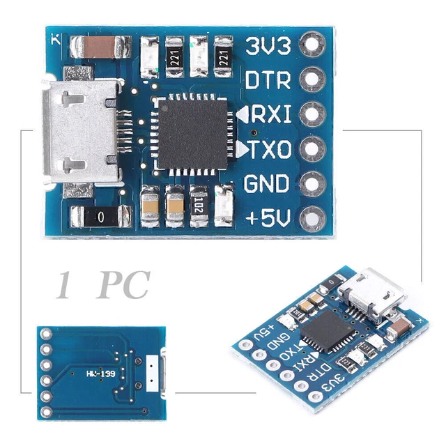 CP2102 DA MICRO USB a UART modulo TTL 6 pin convertitore seriale STC sostituisci FT232 EUR 20,73 ...